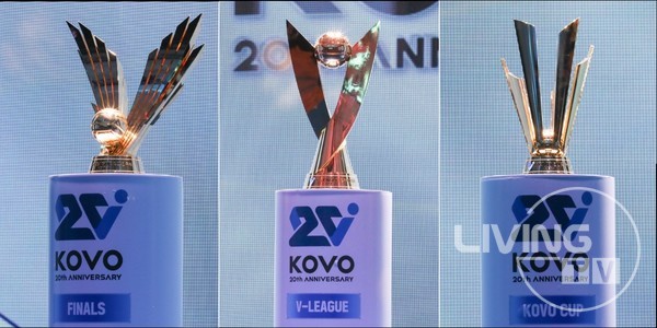 창립 20주년 맞아 리뉴얼한 트로피 공개한 KOVO
